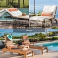 Chaise Lounge Headrest Pillow 2 Pack, Orange Ombre Waterproof Chair ...