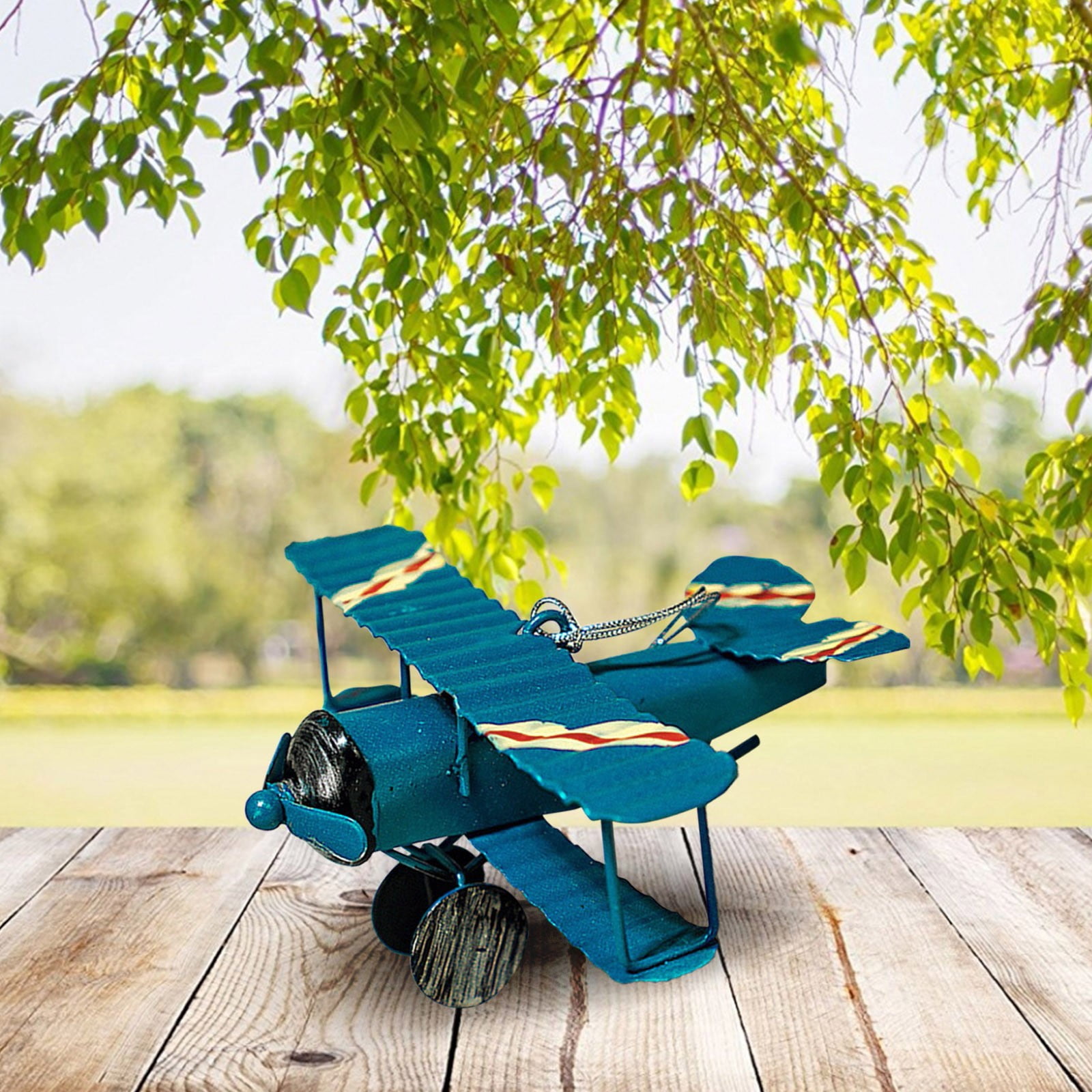 Click here for Mini Retro Biplane Doll Metal Iron Aviation Aircra... prices