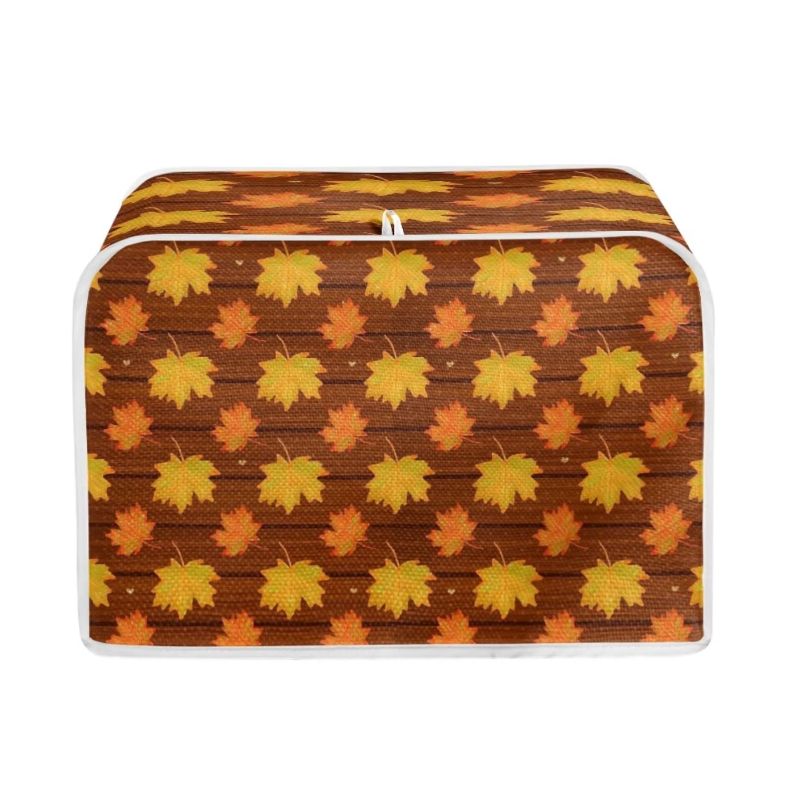 NETILGEN 2 Slice Toaster Covers with in Autumn Fall Maple Leaves, Stain ...