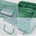 1 pack of transparent storage box container, home first aid kit ...