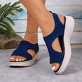 Afuyipoi Women's Mesh Slingback Sandals Breathable Knit Round Toe Thick ...