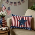 2 Pack Outdoor Waterproof Throw Pillow Covers,Independence Day USA Flag ...