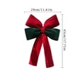 Christmas Decorations Christmas Bows 11.4 * 17.7 Inches Red Velvet ...