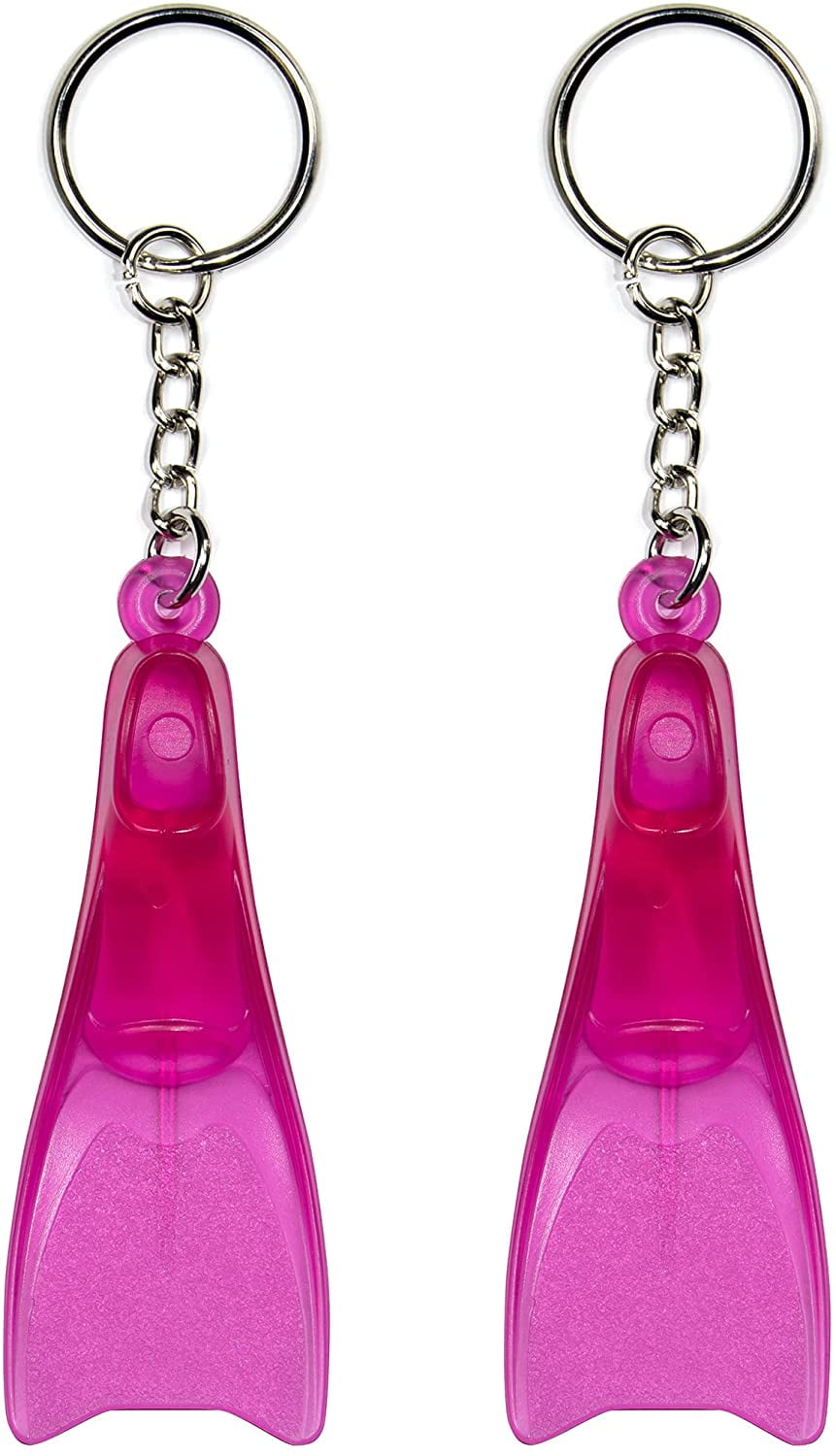 Flow Mini Swim Fin Keychain Key Chain with Swimmer Fins and Key Ring in ...