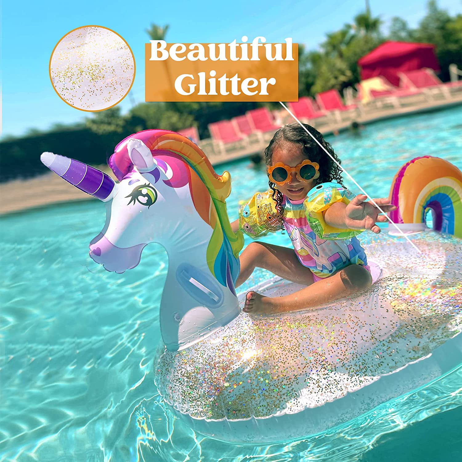 Buy JOYIN Inflatable Unicorn Pool Float Raft with Glitters, Fun Beach ... Buy JOYIN Inflatable Unicorn Pool Float Raft with Glitters, Fun Beach ...