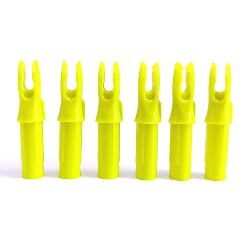 50PCS Arrow Nocks Insert Tips ID6.2mm Arrow Shaft Tails Plastic Archery ...