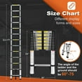 HBTower 12.5 FT Telescoping Ladder, Aluminum Lightweight Extension ...