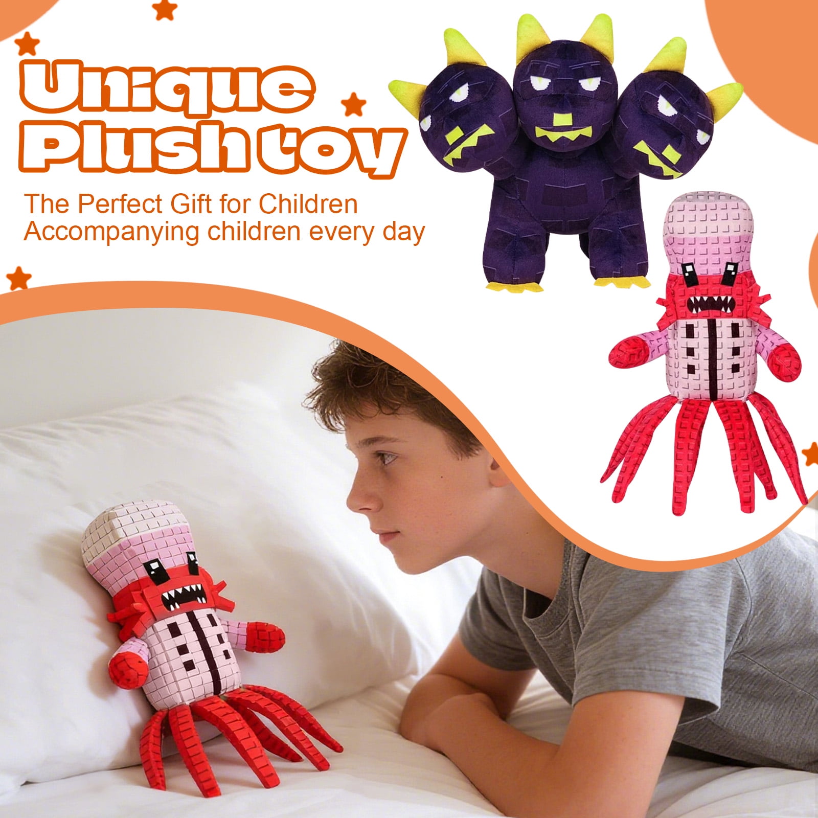 Plants vs Brainrots Plushies - Brainrot 10 inch Game Chracters Stuffed ...