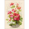 Geranium Counted Cross Stitch Kit, 8.25" x 11.75", 14 Count - Walmart.com