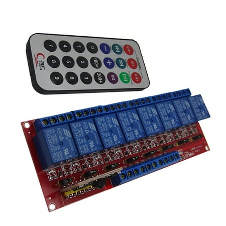 12V 8-Channel Relay Module Infrared Remote Control | Walmart Canada