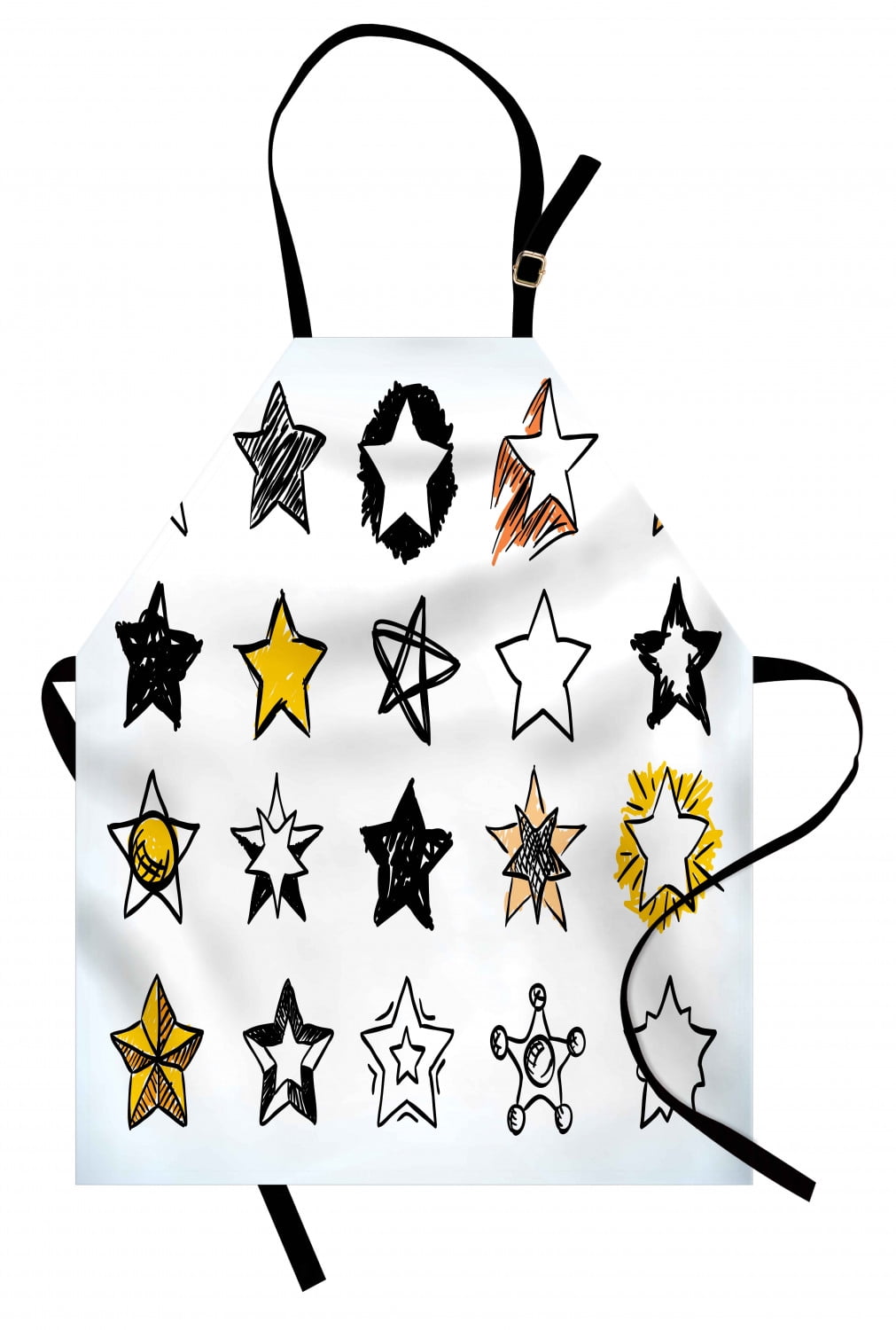 Star Apron Sweet Sixteen Stars Hand Drawn Style Colorful Art Rock Punk ...