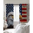 American Flag Blackout Curtains, Light Blocking Print Window Curtains ...