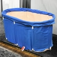 MONIPA Small Outdoor Foldable Bathtub with Drainage Cover, Portable ...