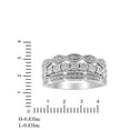 Sterling Silver Diamond 3-Layer Band Ring - Walmart.com
