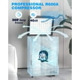 3.5 Cu.Ft Chest Freezer with Removable Basket and Bottom Defrost Water ...