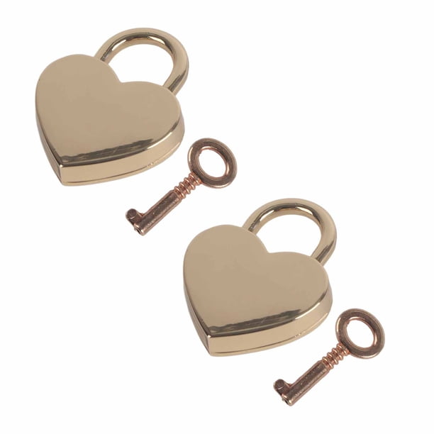 Candado con Llave, Elegante Candado en Forma de Corazón, Candado Seguro ...
