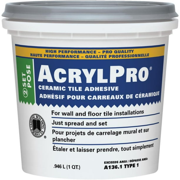 AcrylPro Ceramic Tile Adhesive - 946 ml - Walmart.ca