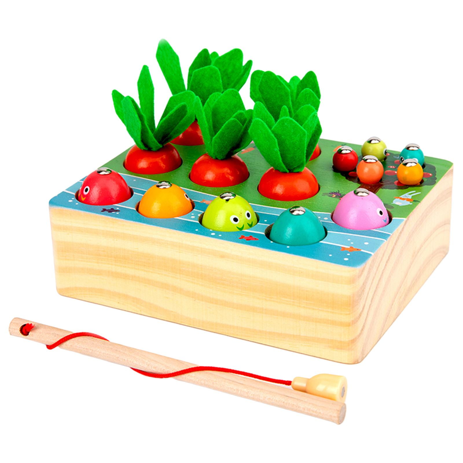 Carrot Harvest Game Wooden Toy For Baby Boys And Girls 1 2 3 Year Old carrot-harvest-game-wooden-toy-for-baby-boys-and-girls-1-2-3-year-old