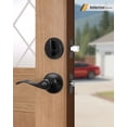 4 Pack Entry Door Handle and Single Cylinder Deadbolt Combo Locksets in ...