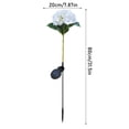 Waterproof Solar LED Single Hydrangea Outdoor Light Garden Yard ...