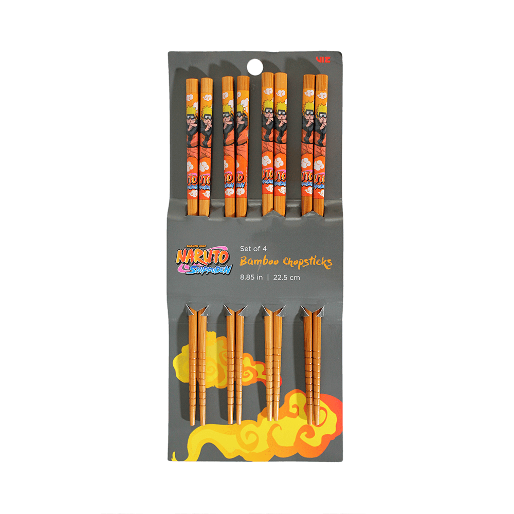 Buy Naruto Shadow Clone Wooden Chop Stick Set | Set of 4 9” Bamboo ...