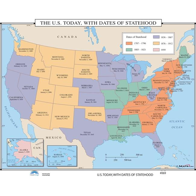 Univarsal 931000061069-46x37-SR1 46 x 37 in. No.069 The US Today on ...