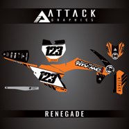 Attack Graphics Custom Renegade Complete Bike Graphics Kit for KTM 65 ...