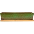 12.1 Inch Large Succulent Planters Pots with Drainage Tray, Long ...