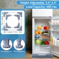 24''x 24'' Mini Fridge Stand with Drip Tray, Stand Base is Adjustable ...