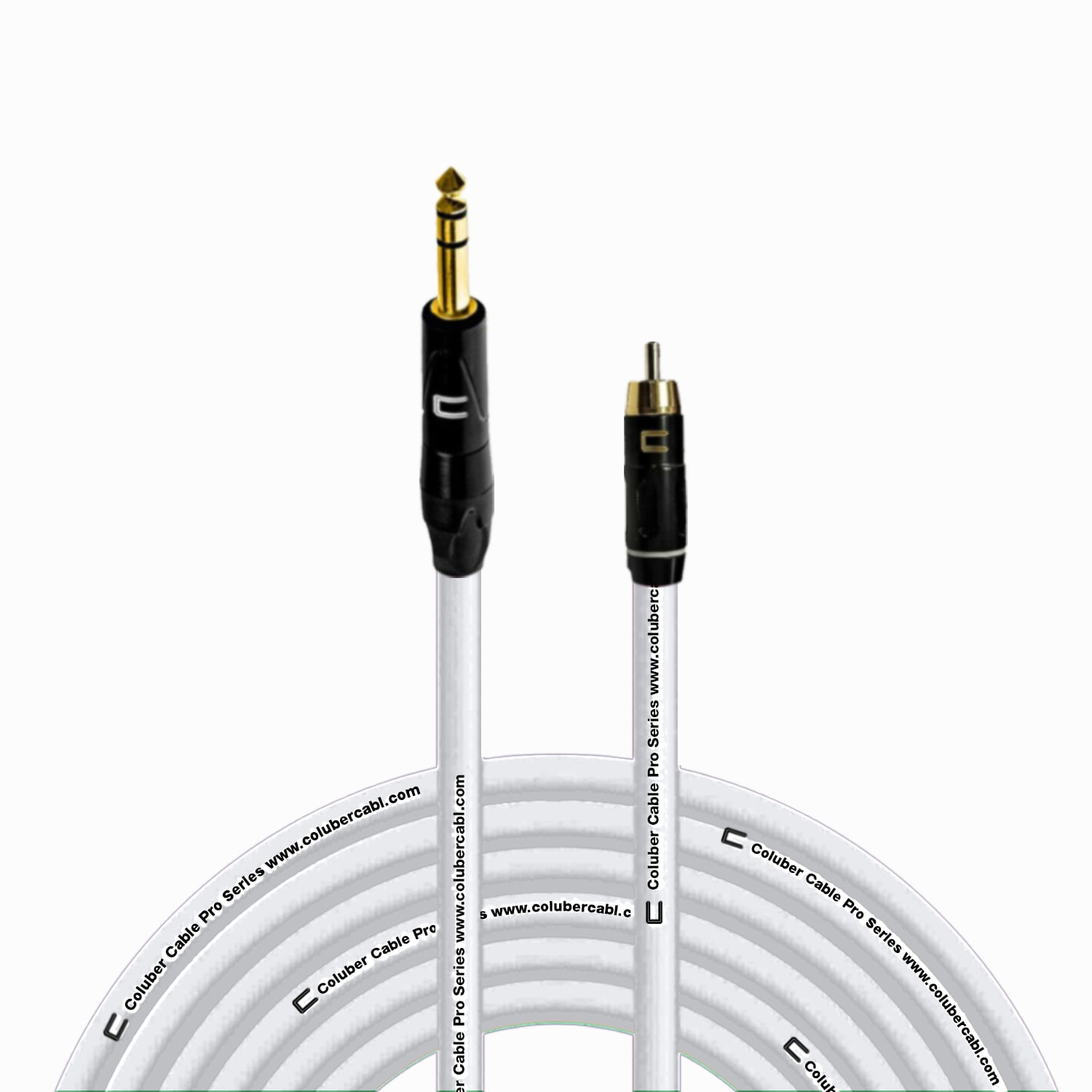 Coluber Cable Balanced 1/4" TRS Male - RCA Male - Pro 3-Pin Audio ...