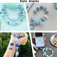 80G DIY Acrylic Beads Pendants Mobile Phone Wrist Strap Making Finding ...