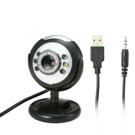 640P Webcam Live Streaming Webcam with Microphone 360 Degree Rotatable ...