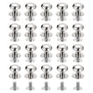 6mm Ball Head Stud Rivets Screw Back, 15Pack Round Head Button Nipple ...