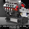 Mould King 10225 V8 Engine Model Kit That Works - Car Engine Building ...