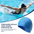 awjaisca Adults Silicone Swimming Cap, Water Resistant Lightweight Swim ...