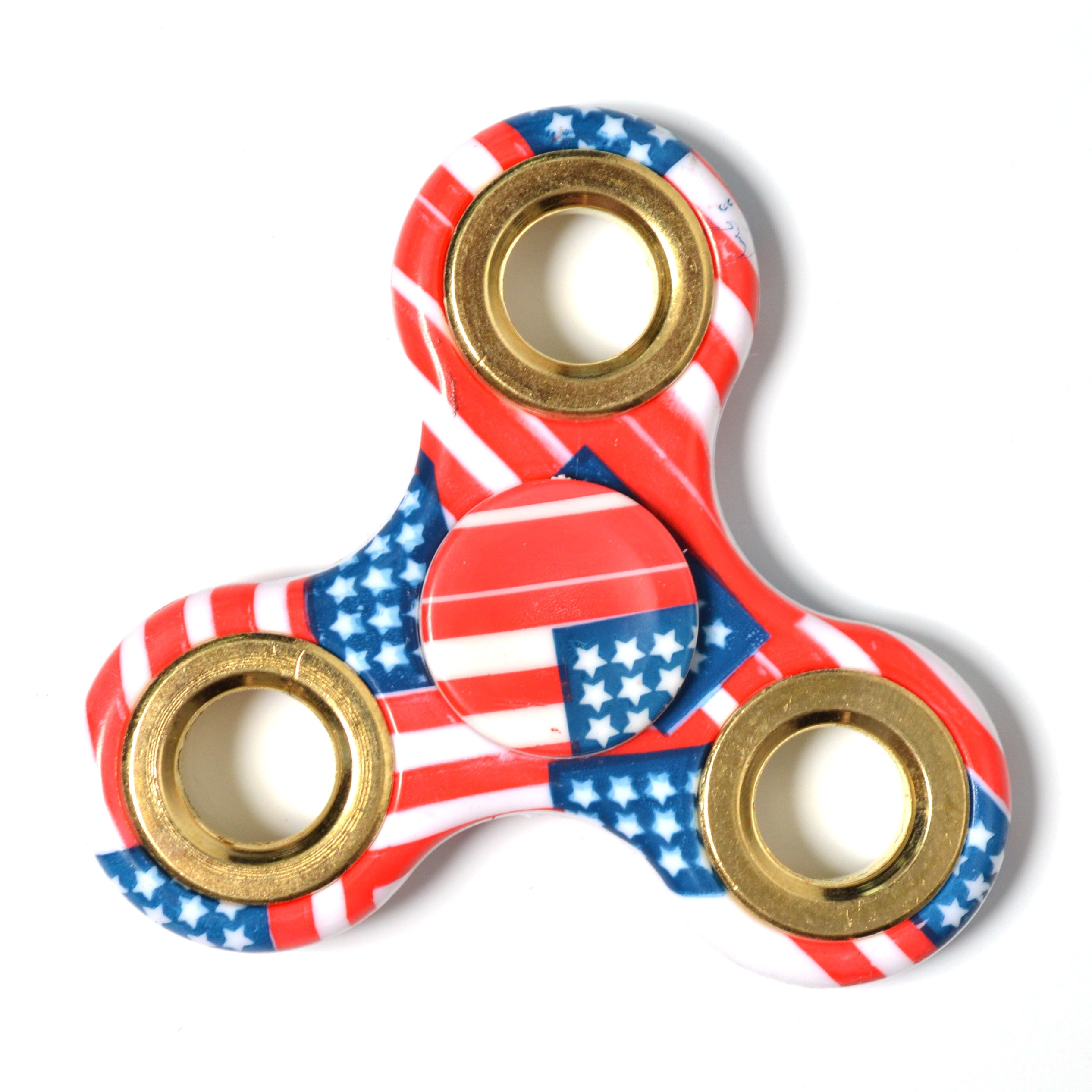 Camo Fidget Spinner with Gold Ring - 1 Pack or 6 Pack - Walmart.com