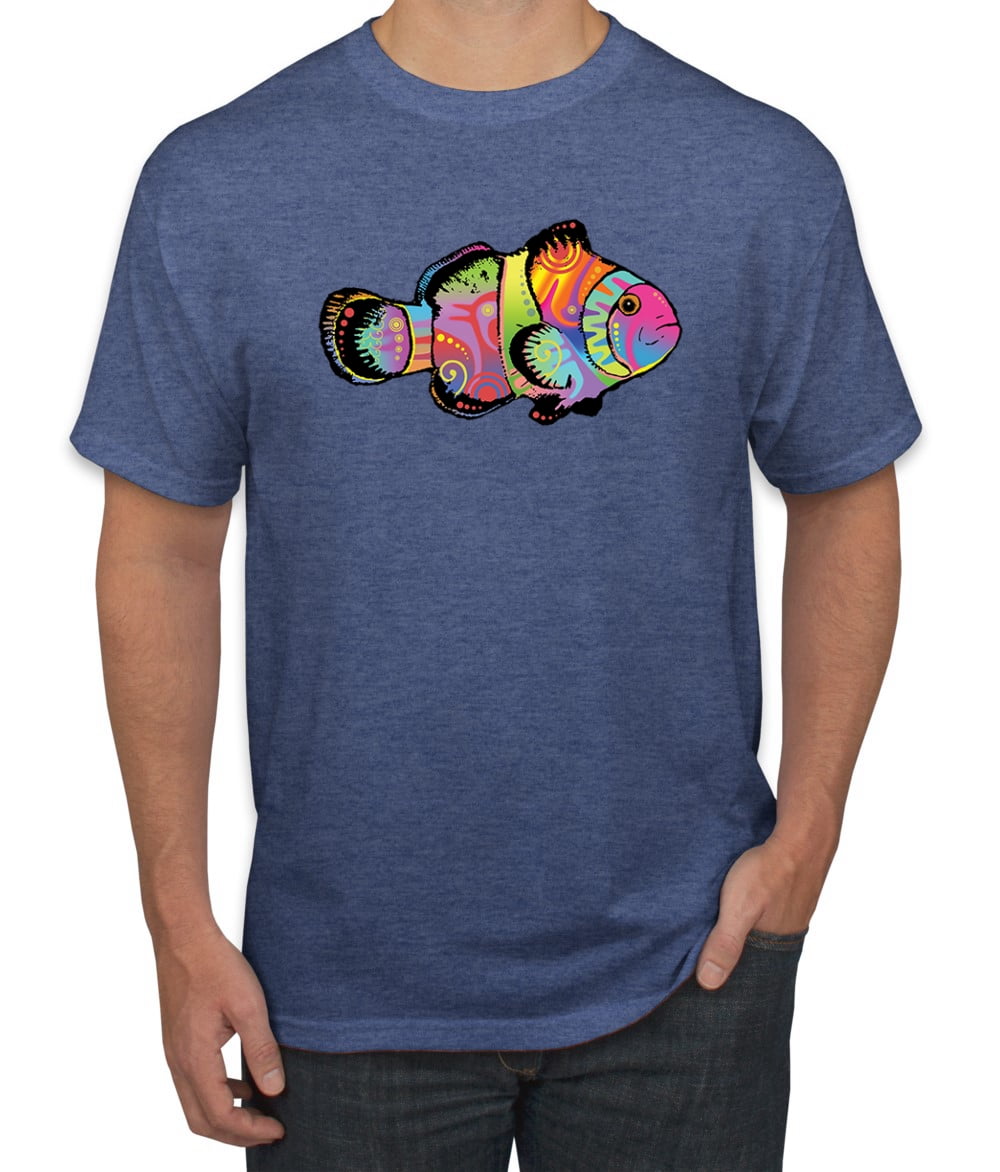 Wild Bobby, Colorful Neon Nemo Clownfish, Animal Lover, Men Graphic ...