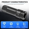 13mm Hex Impact Bit Socket - 1/2-Inch Drive H13 Allen Bit - 3.07 ...