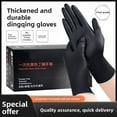 Premium Black Nitrile Gloves - Food Grade Disposable Kitchen Gloves ...
