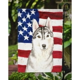 Patriotic USA Siberian Husky Garden Flag - Walmart.com