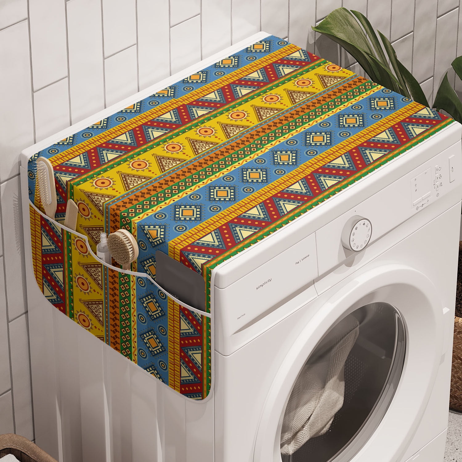 Aztec Washing Machine Organizer, Traditional Classic Tribal Style Folk ...