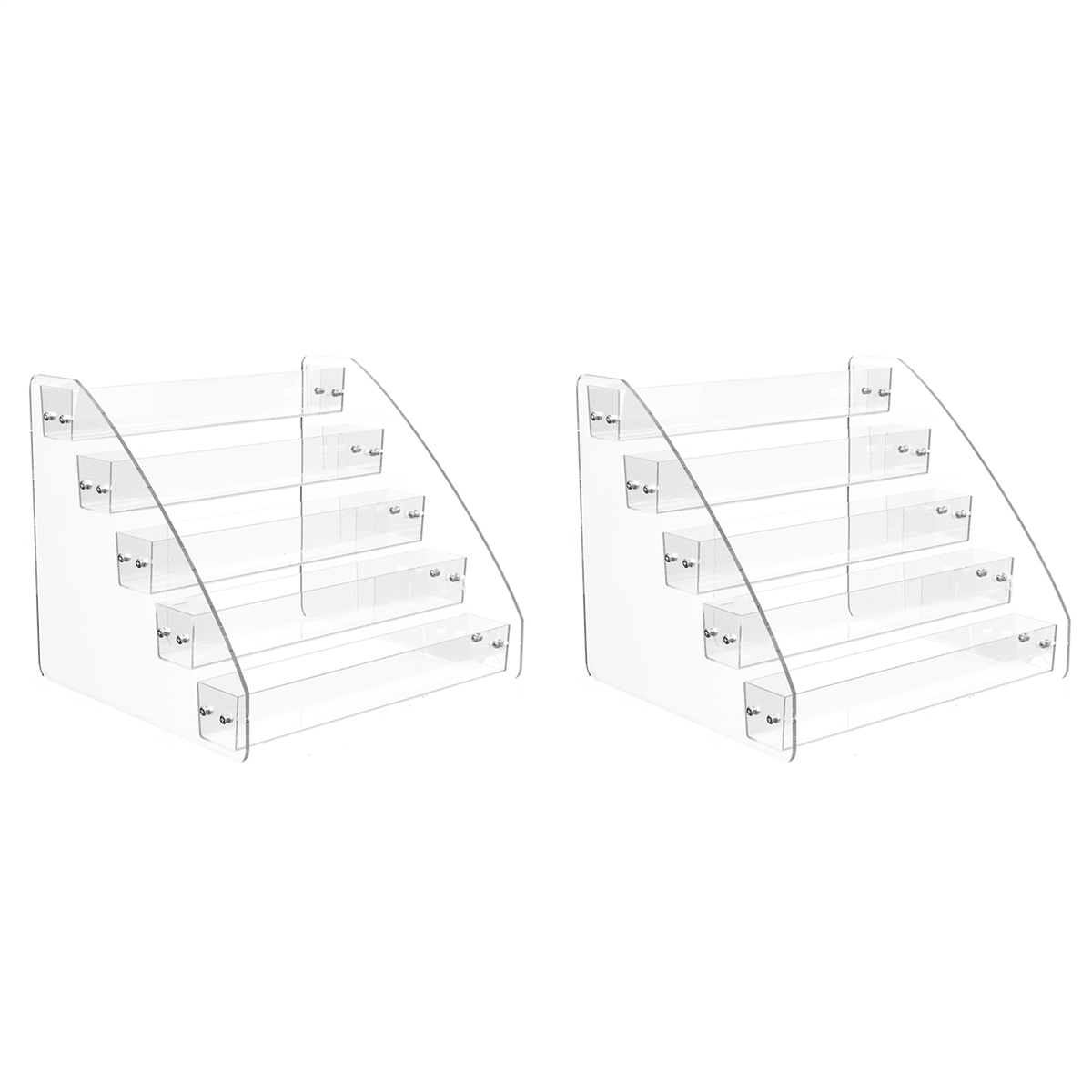 Click here for Unbranded 2x Cd Holder 5 Tier  Clear Cd Organizers... prices