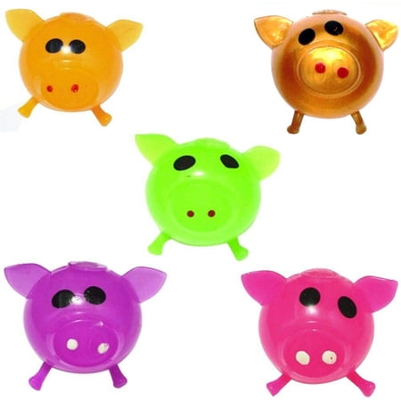 Stress Relief Pig Splat Water Ball Squeeze Toy Decompression Toy Throw ...