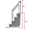 "Aqua Select Anti-Slip Ladder Steps for Swimming Pool Deck, Above ...