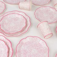 Light Pink Paper Dessert Plates, 7in, 50ct - Walmart.com