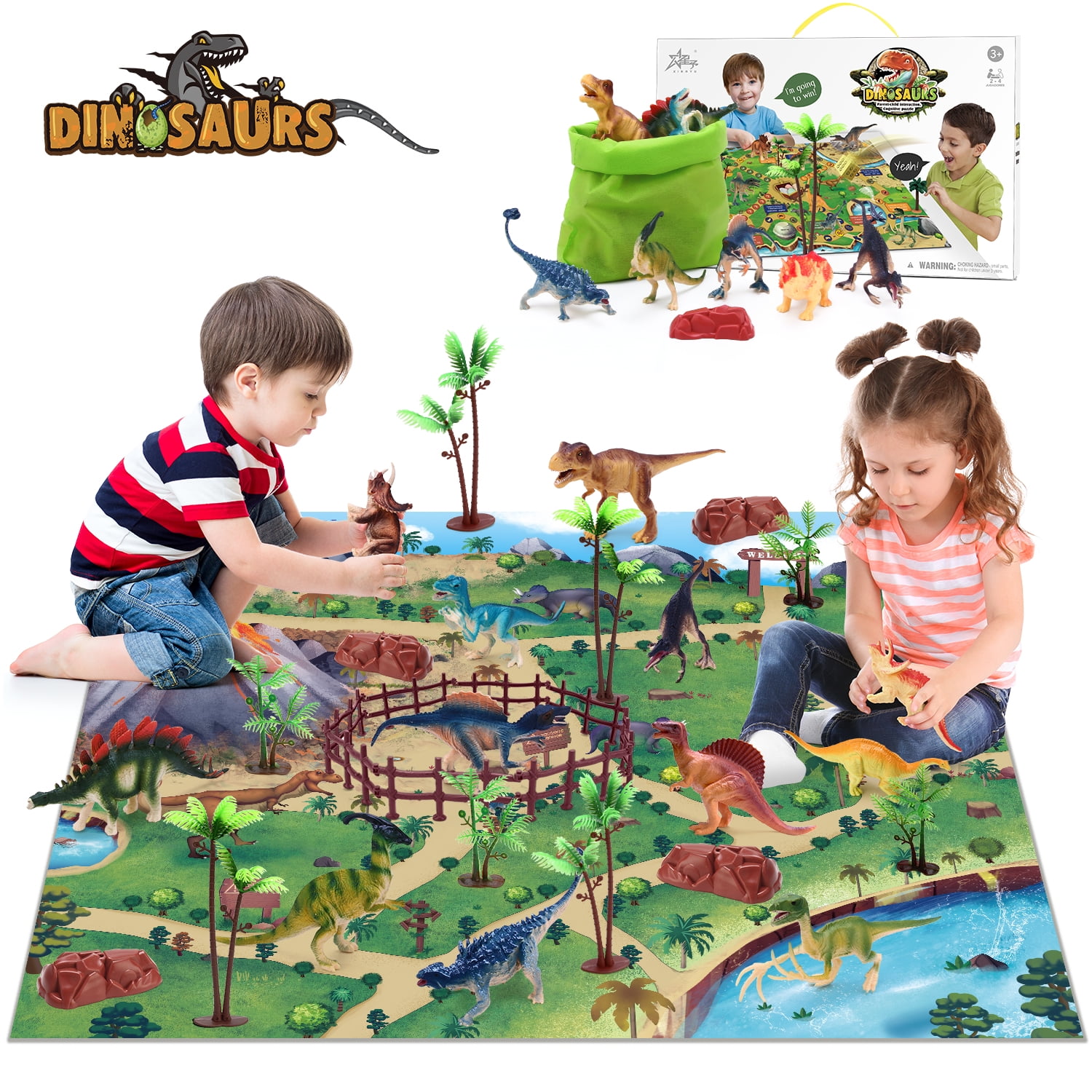 INKPOT Dinosaur Toys Children Toddlers Dino Toy Dinosaur Figures Play ...