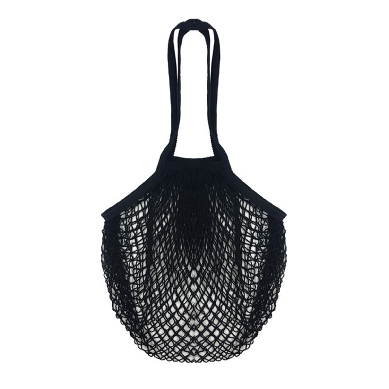 Reusable Washable Mesh Bag - Foldable Cotton Thread Fruit Vegetable Bag ...