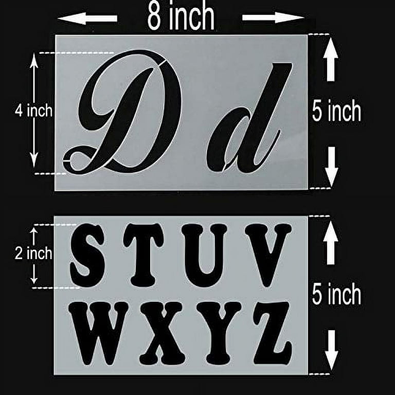 Extra Large Stencils Letters