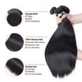 10A Straight Hair Bundles Brazilian Virgin Human Hair Bundles Straight ...