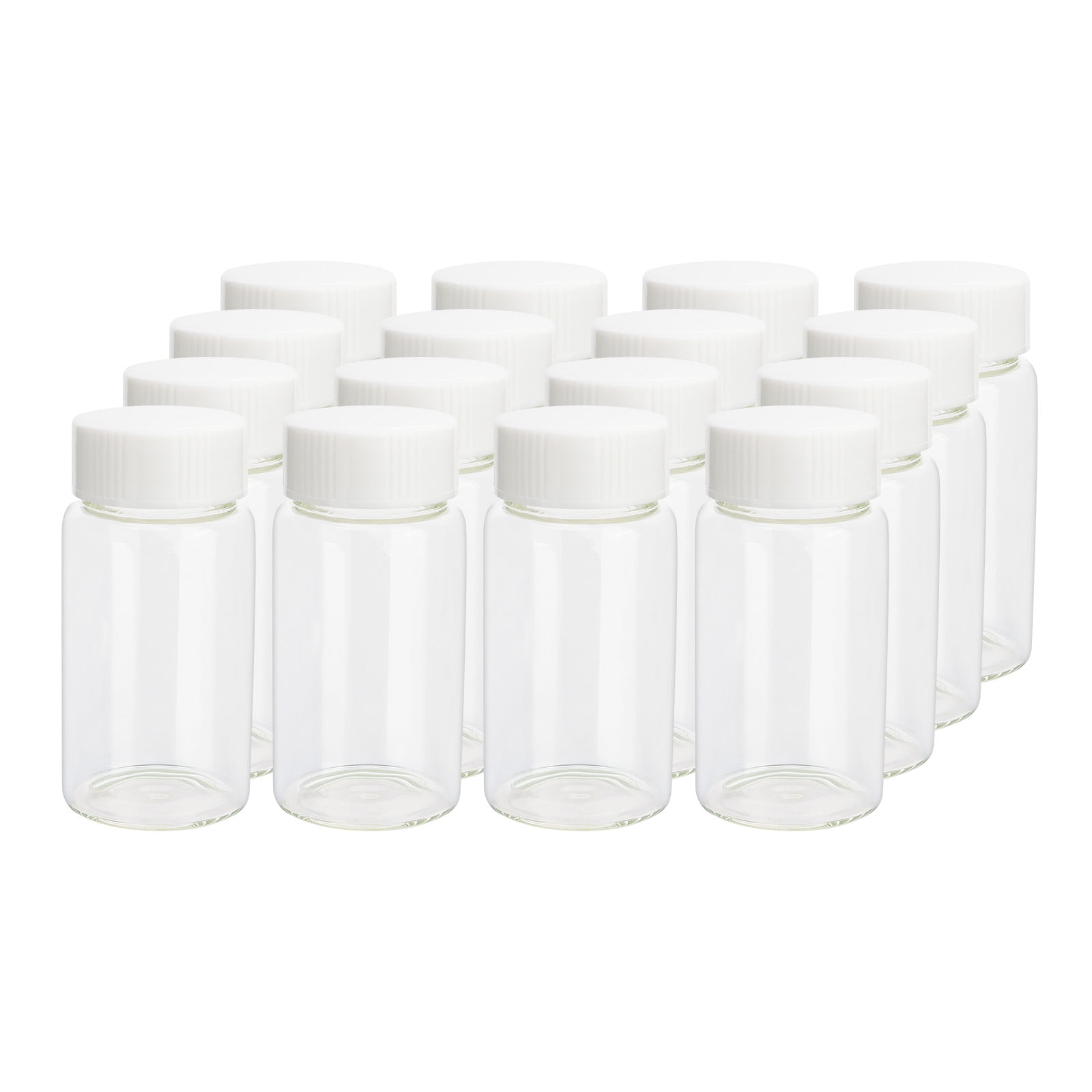 16pcs 25ml Empty Refillable Travel Glass Essential Oil Bottle, Clear ...